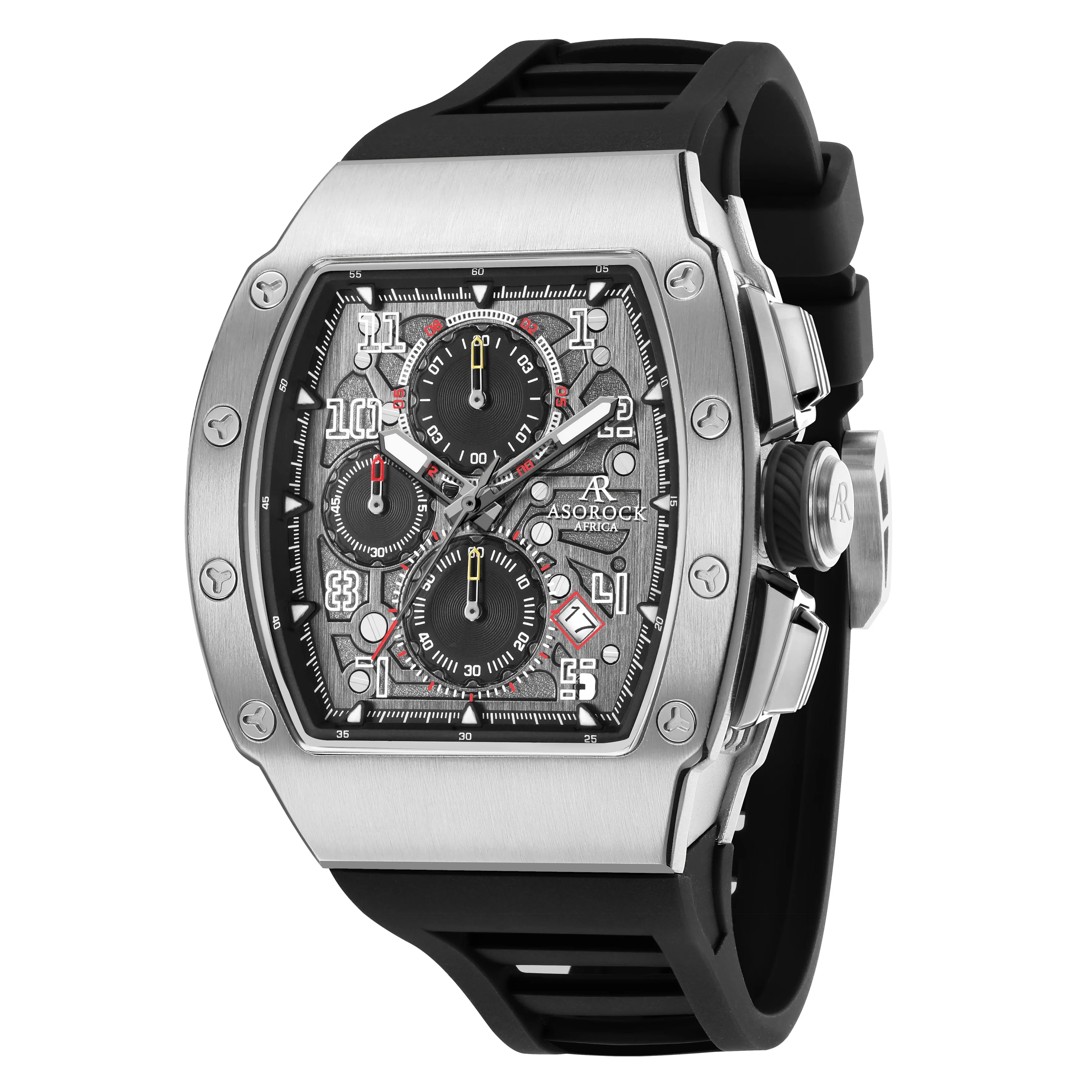 Asorock watches Silver/Black Motorsport GT richard mille homage style ...
