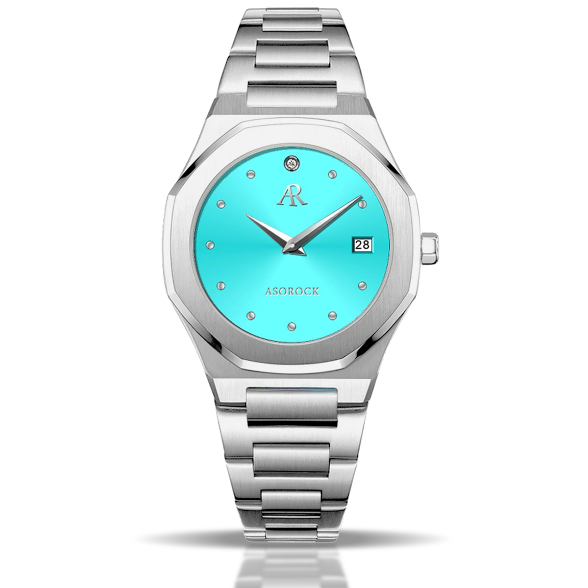 Silver/Blue turquoise dial goddess – ASOROCK WATCHES