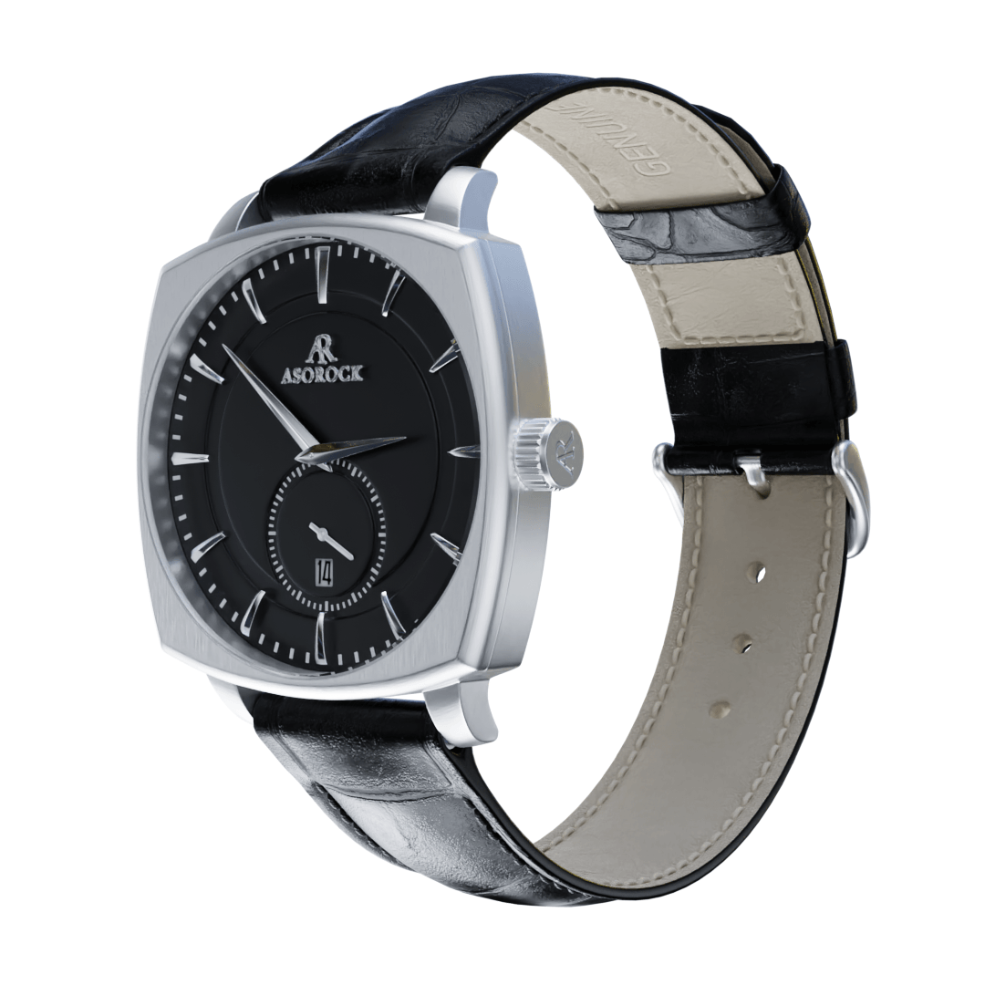 Asorock Watches Of Nigeria Monolith Wrist watch in Black/Silver ...